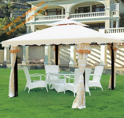 China Outdoor Leisure Powder coated Steel Garden Gazebo Canopy Garden Pavilion supplier