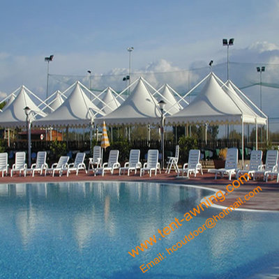 China Swimming Pool Tents, Powder Coated Steel or Aluminum 4x4m, 5x5m, 6x6m UV Resistance Gazebo Tent supplier