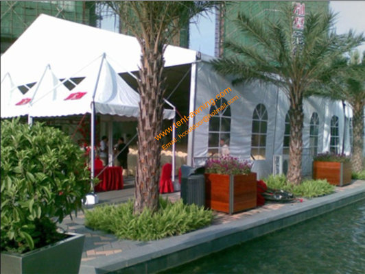 6m Width Aluminum Event Party Tent Fire Retardant  Heavy Duty Clear Span Tent supplier