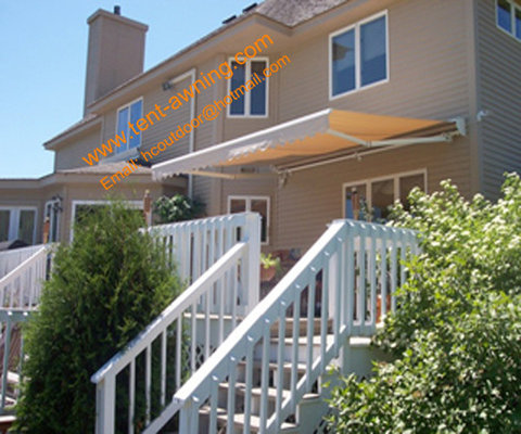 Patio Balcony Motorized Remote Control Automatic Retractable Arm Awning supplier