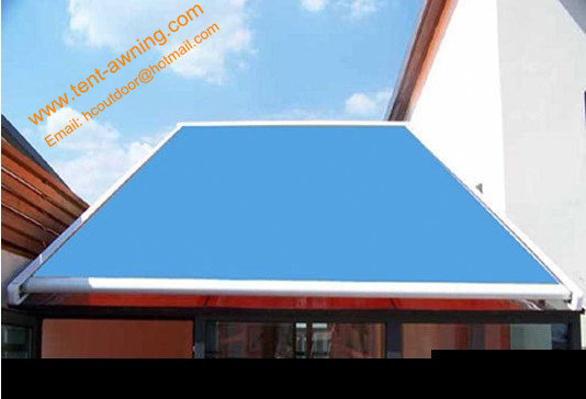 Customized  Motorized Sunshade Roof Retractable Conservatory Awning supplier