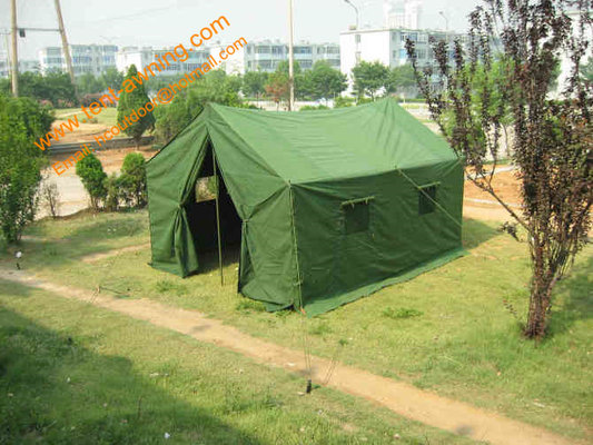 6  People Galvanized Steel Military Camping Waterproof  Canvas Army Tent supplier
