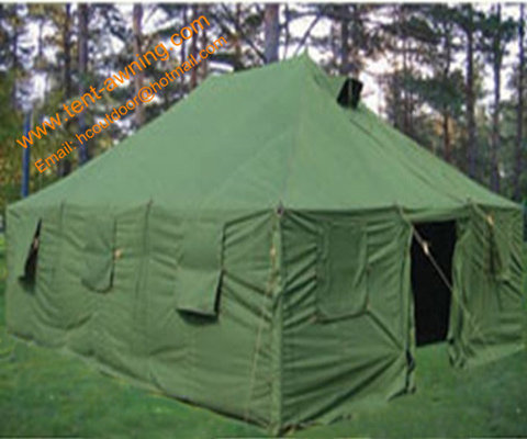 Galvanized Steel Waterproof Canvas Military Army Camping 10 Man Tent supplier