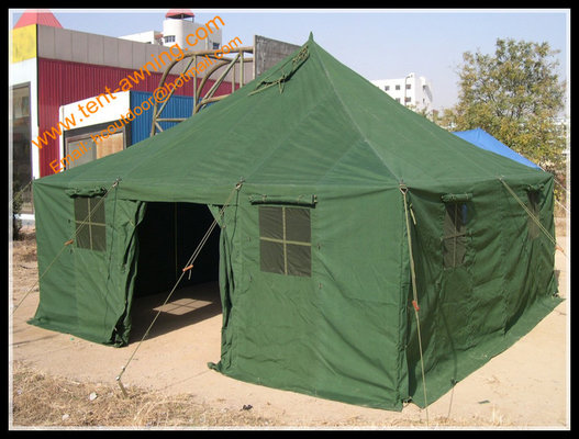 6  People Galvanized Steel Military Camping Waterproof  Canvas Army Tent supplier