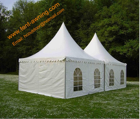 Outdoor UV Resistance Fireproof 4x4m Powder Coated Steel Party Event  Pagoda Tent supplier