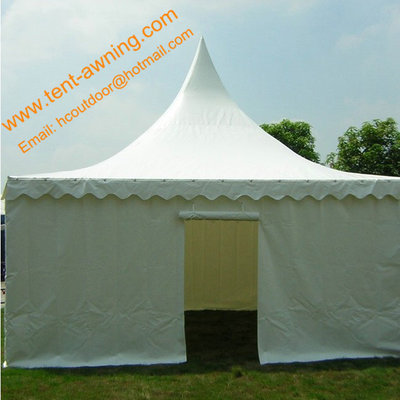 Pagoda Roof Top Tent, Steel Structure, Waterproof PVC, Customized Pagoda High Peak Tent supplier