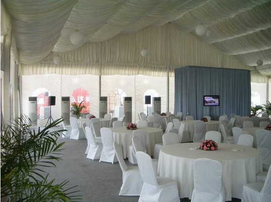 Temporary Decorate Wedding Tents  Aluminum Structure Fire Retardant Marquee supplier
