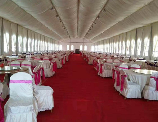 Mobile Aluminum Marquee Wedding Party Tent Assembled Rainproof Event Tents supplier