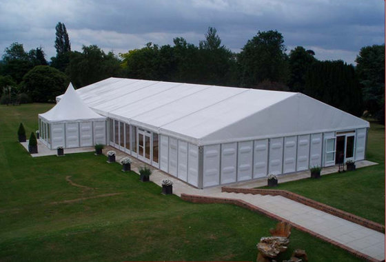 Outdoor Luxury Design Wedding Tent White Color All Weather Proof Aluminum Structure Tents for Sale supplier