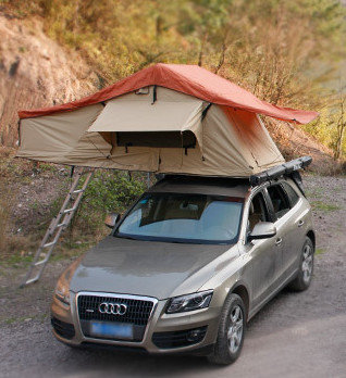 Outdoor  2-4 Persons Trailer Tent Waterproof Aluminum Poles Car  Tent supplier