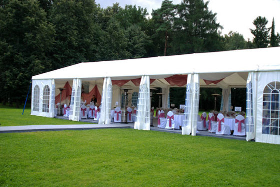 Mobile Aluminum Marquee Wedding Party Tent Assembled Rainproof Event Tents supplier
