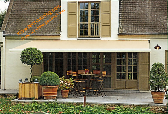 Outdoor Auto Awning Customized Sizes Retractable Remote Control Motorized Awnings supplier