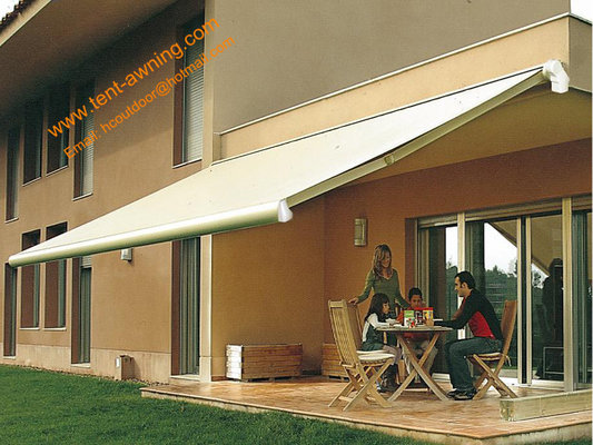 Outdoor Motorized  Awning Customized Sizes Retractable Half  Cassette Awnings supplier
