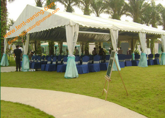 Fireproof Party Tent with Glass Walls Aluminum Structure Wind Resistant Event Marquees supplier