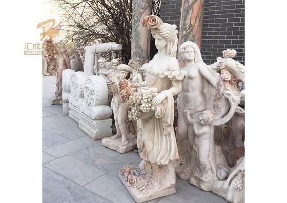 China Life Size Hand Carved Marble Lady Statue supplier