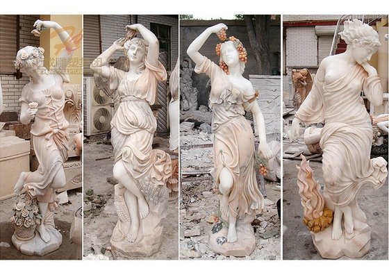 Hand Carve Four Season Lady Goddess Garden Statue Sculpture supplier