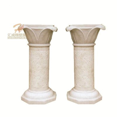 Factory Supply Modern White Marble Column Decorative Pillarle supplier