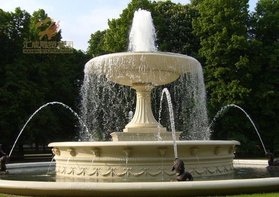 Classical Outdoor Large Carving Marble Water Fountain supplier
