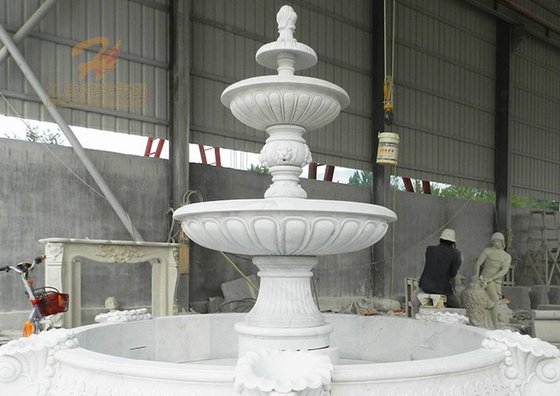 Classical Outdoor Large Carving Marble Water Fountain supplier