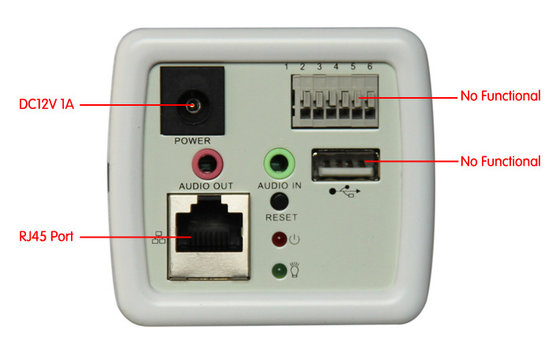 H.264 2.0 Megapixel Wireless Box IP Camera Support (1600*1200)& HD 720P(1280*720) HD CCTV Cameras