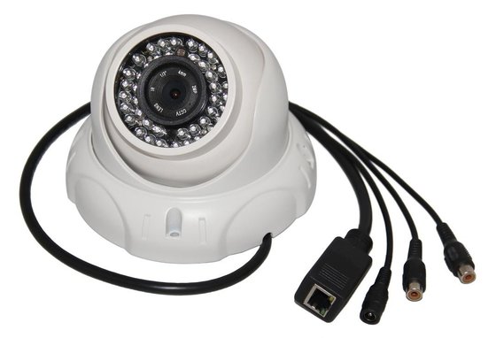 H.264 Format 2.0 Megapixel Dome IP Camera, Metal Housing Indoor Dual Stream HD IP Cameras
