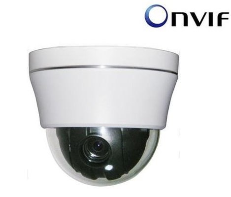 10X Optical Zoom, 128 preset, D1 Mini IR High Speed Dome IP Camera, One Channel Alarm Output