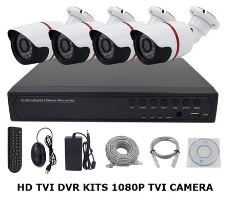 4 Channel HD TVI DVR HDMI Embedded Linux Low Loss Transmission