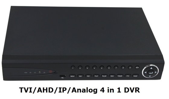Digital HD TVI DVR 4 In 1 720P With 500m Transmission Distance