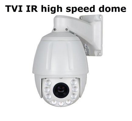 White 7" 1080P Full HD PTZ Camera HD TVI Cameras , 500M Distance