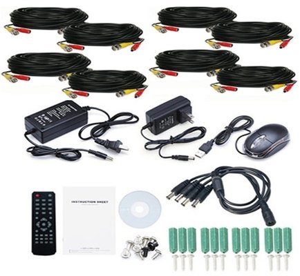 8ch D1 Resolution HDMI Video Recorders 1/4" With IR Bullet Camera