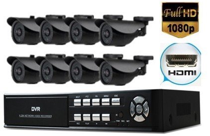 8ch D1 HDMI Video Recorders DVR 1/3" CMOS With 700TVL Higher Video Camera