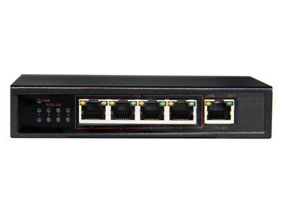 Safe CCTV Camera Spare Parts , Compact 4 Ports POE Switch