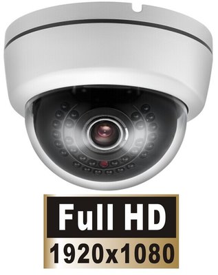 Black IR LED HD IP Cameras , POE Plastics Dome Networking Camera