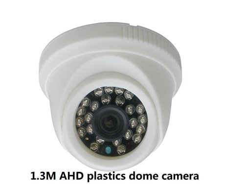 P2P Coaxial Transmission HD AHD Camera , 720P Plastic Dome AHD Camera