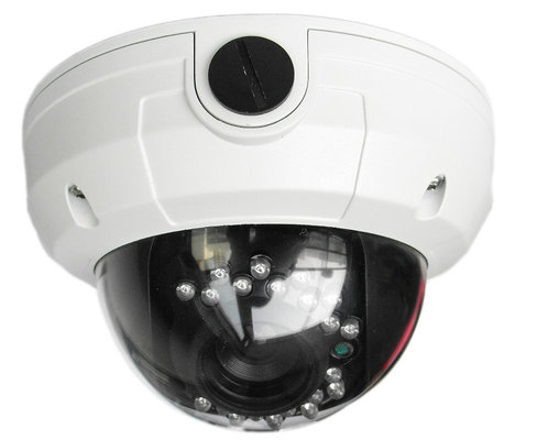 Waterproof IP66 Metal Vandelproof IR Dome Sony Effio Camera 0.3 LUX / color illumination