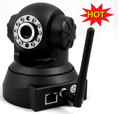 Indoor Wireless P/T IP Surveillance Cameras Support IR-cut, Motion Detect,  Audio Talking
