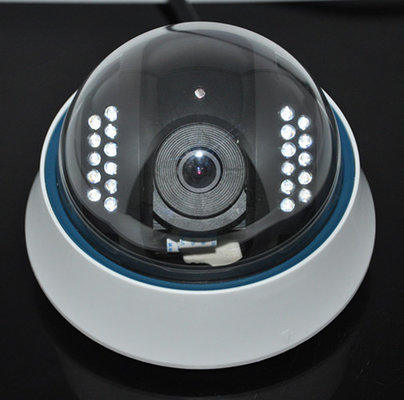 H.264 wireless ip surveillance dome cameras VGA 640 * 480 Night vision D5 22 LED 20M IR