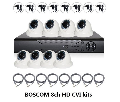 8PCS 15meters Cables HD CVI DVR Portable With 8pcs 720P CVI Dome Camera