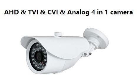 CVI TVI AHD And CVBS 4 In 1 Hybrid Output 1080P IR Bullet Camera