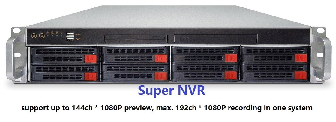 Scalable X86 Platform Linux NVR HD Network Video Recorder Support Up To 144ch*1080P Preview