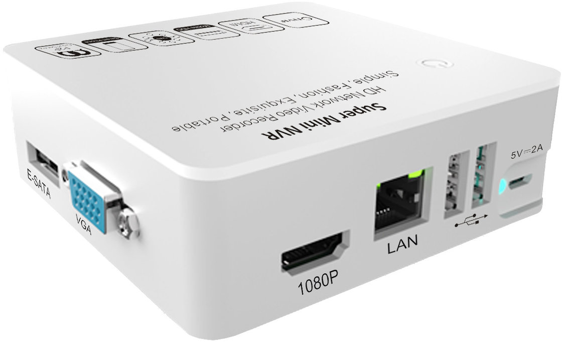 Mini Intelligent HD Network Video Recorder 720P / 1080P With 4 Channels