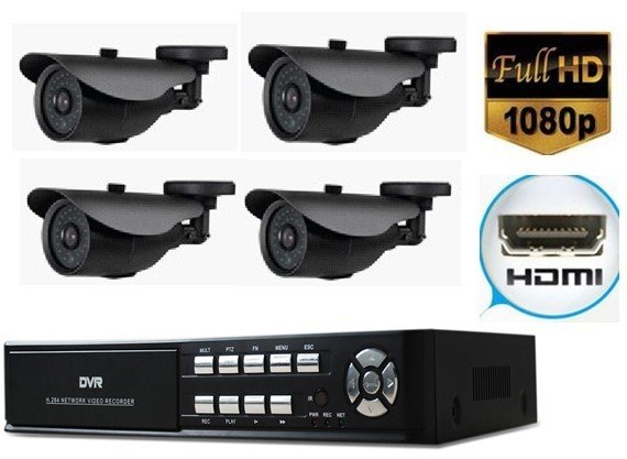 4ch Higher HDMI Video Recorders H.264 Video Compression With 700TVL IR Cut CMOS Camera