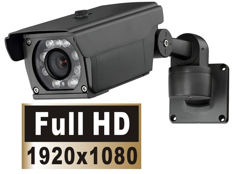 H.264 2.0M 1080P IP67 HD IP Cameras , Waterproof IR Network Security IP Camera
