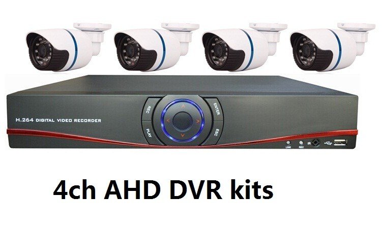 Portable 4CH H.264 AHD DVR , Hi-speed 720P AHD DVR 4pcs 720P Cameras