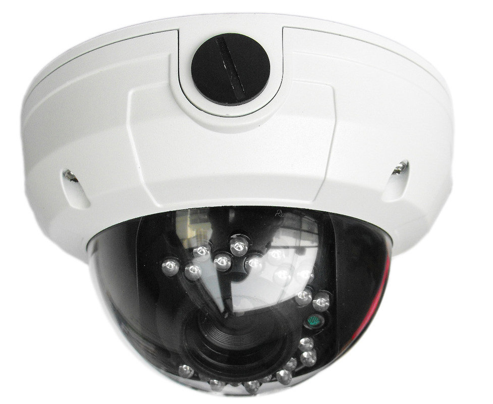 Waterproof IP66 Metal Vandelproof IR Dome Sony Effio Camera 0.3 LUX / color illumination