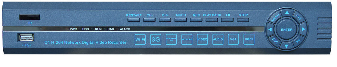Stand lone 720P HDMI digital Video Recorders 4 Channel D1 (704 * 576) 100 fps USB 2.0 port