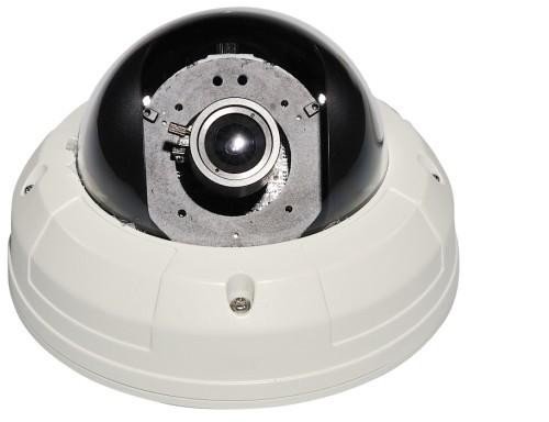 Double glass 1/3'' SONY 673 CCD + EFFIO-E DSP 4 - 9mm Lens, Metal Vandelproof Dome Camera