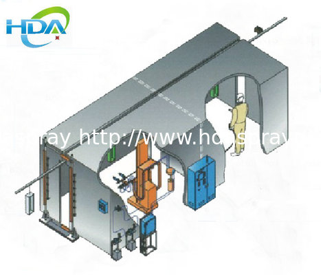 auto spray gun HDA-60 liquid rotary bell electrostatic spray gun for metal spear parts coating