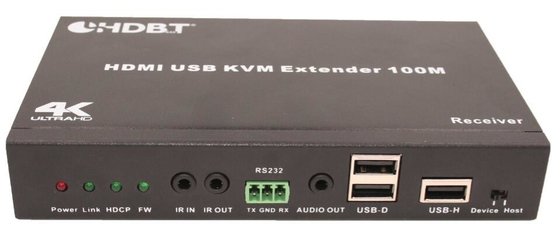 USB HDMI over CAT6 HDBaseT HDMI Extender RS232 IR Ultra HD 4K - 330 ft 100m HDCP2.2