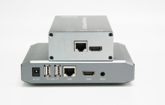 USB KVM Console HDMI Ethernet Transmitter And Receiver Over CAT7 UTP 328-Ft